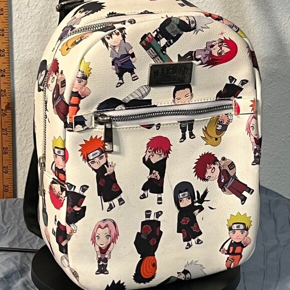 Bioworld | Bags | Naruto Shippuden Chibi Characters White Mini Backpack ...